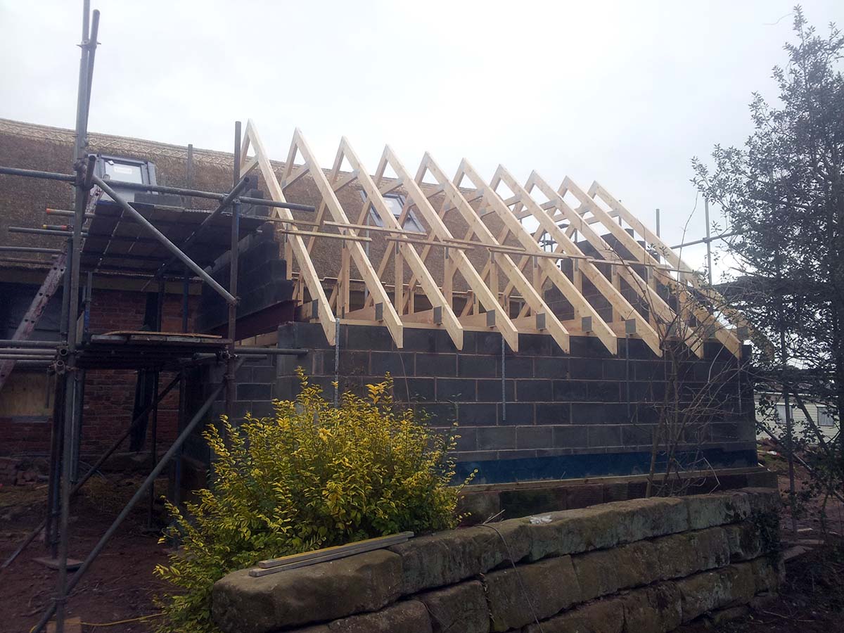 Cedar Clad Garage Construction - UK Restoration Services
