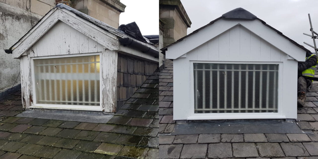 HSBC Carlisle Roof, before and after